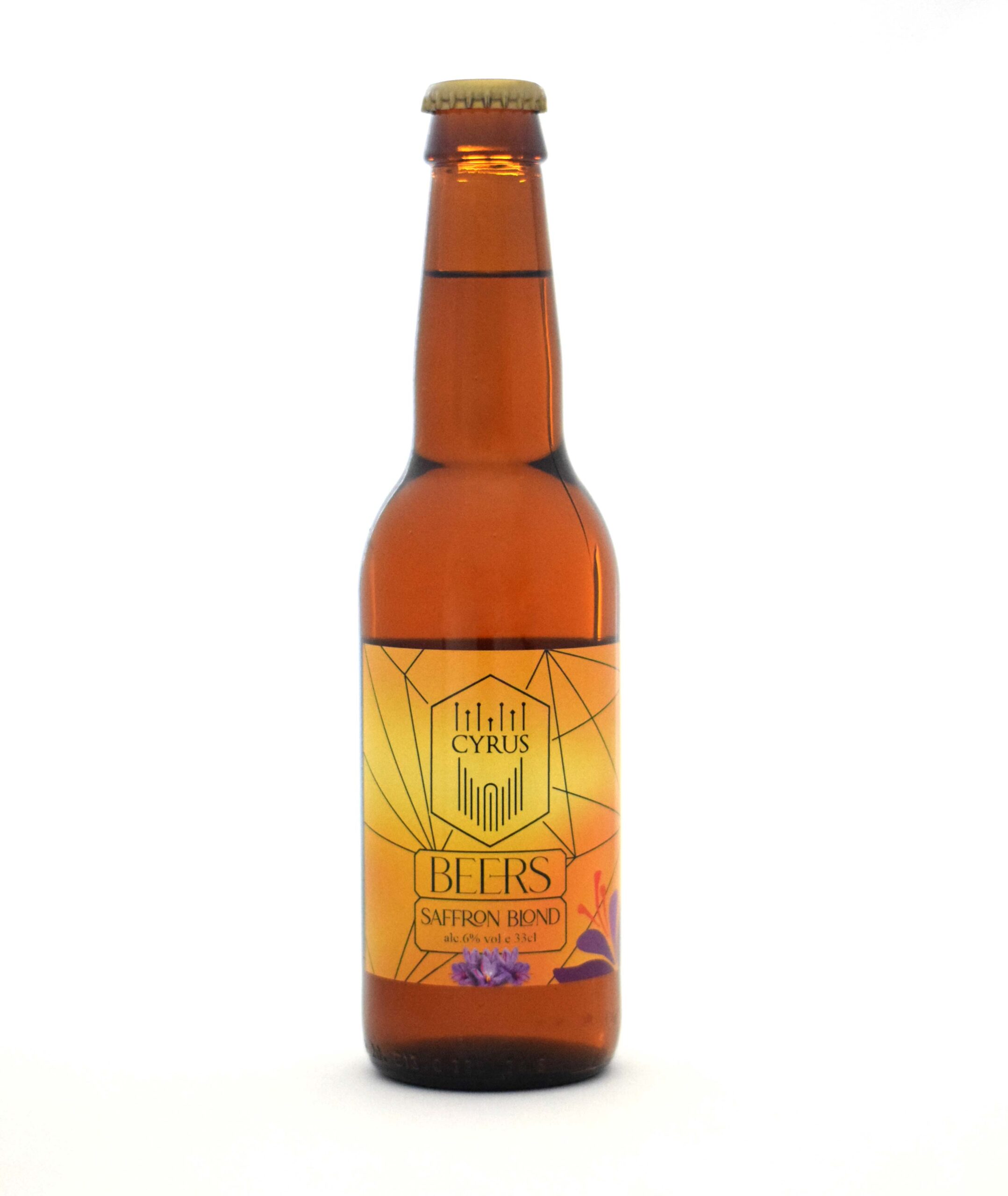 Cyrus Saffron Blond Beer - 6% alc - 33cl - Delicias Persas